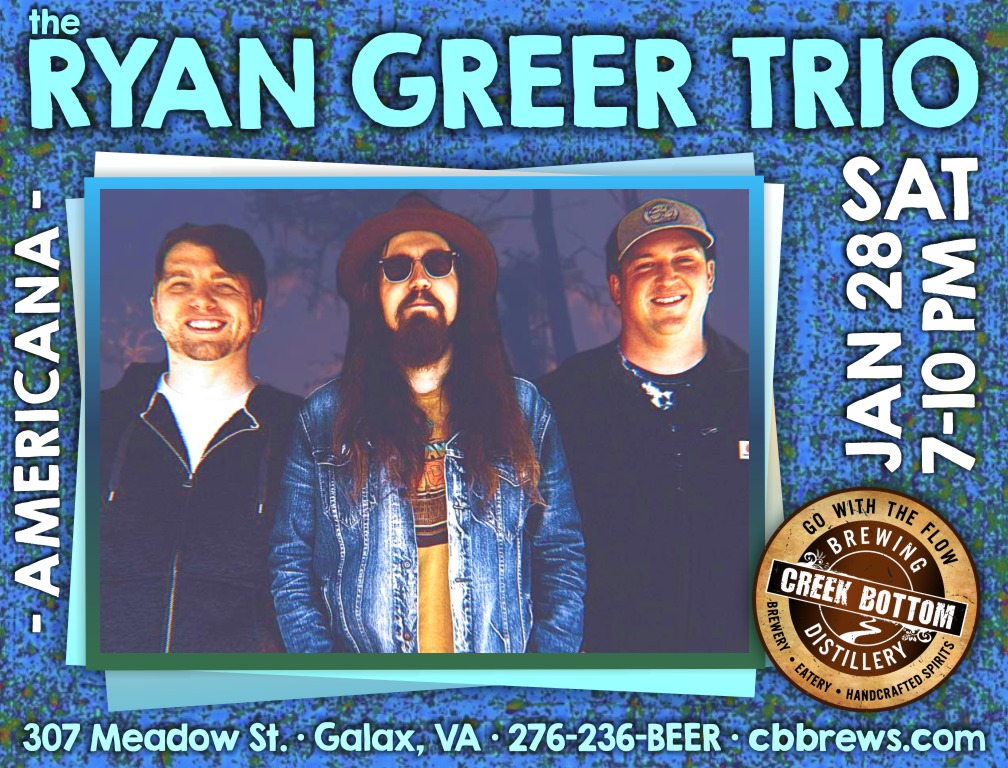Ryan Greer Trio - Creek Bottom Brewing