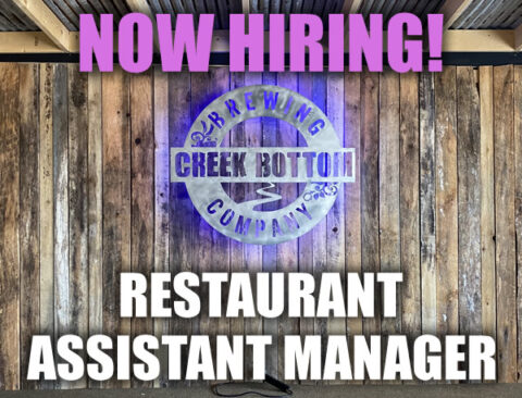 Full Time Assistant Manager - Creek Bottom Brewing