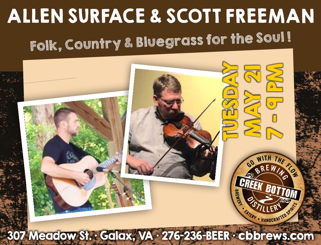Allen Surface & Scott Freeman Live! - Creek Bottom Brewing